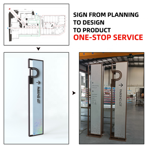 Custom signage business sign Shopping Mall Parking Wayfinding signage ...