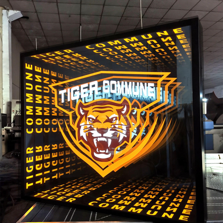 Custom Neon Mirror Signs Infinity Abyss Melaleuca Mirror 3d Infinite ...